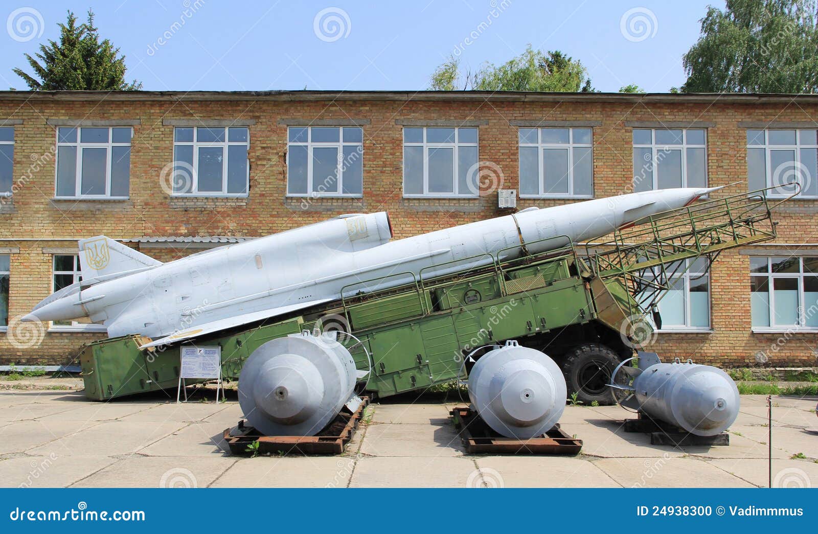 Old drone on launcher editorial image. Image of ramp - 24938300