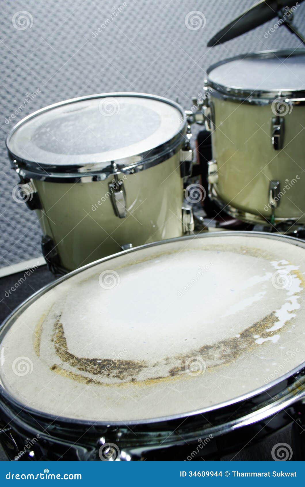Old drum set stock photo. Image of studio, drum, musical - 34609944