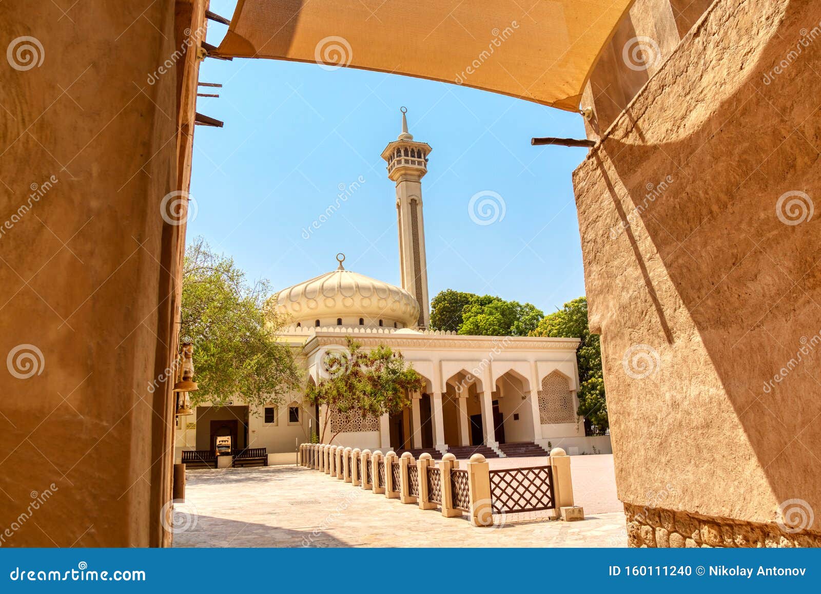 Old Dubai Traditional Arabic Streets In Historical Al Fahidi District
