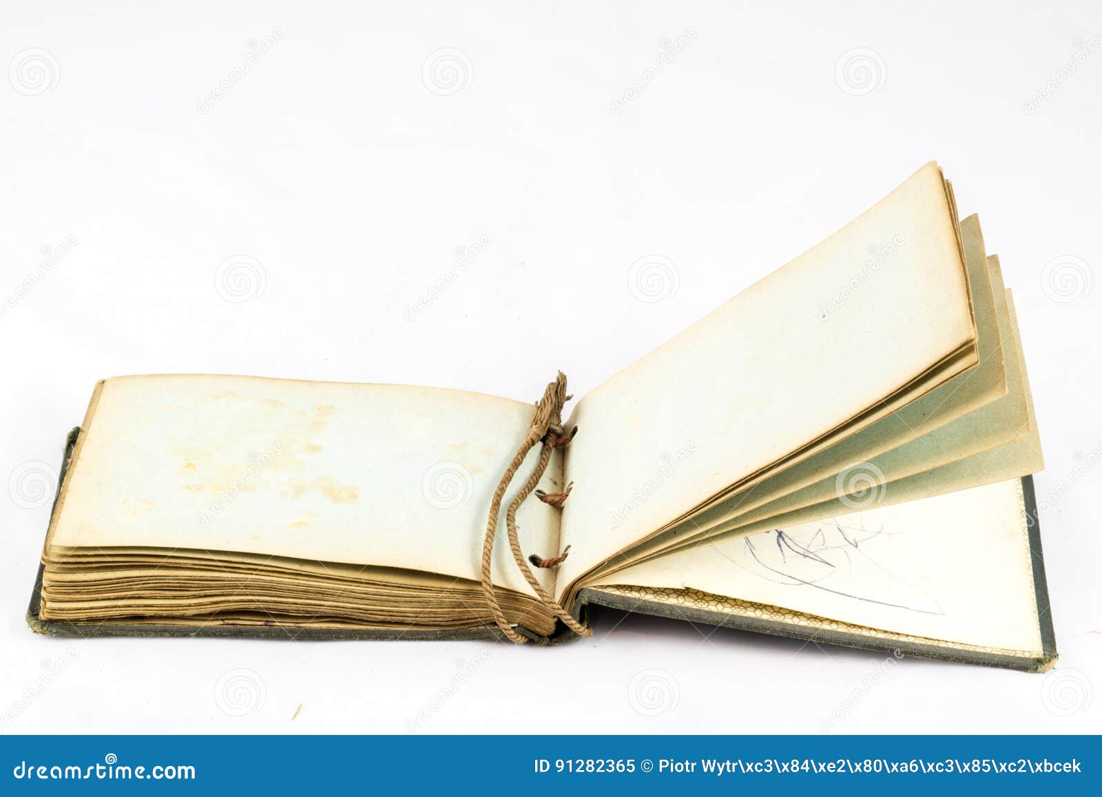 Old Dusty Book on White Isolated Background Stock Image - Image of ...