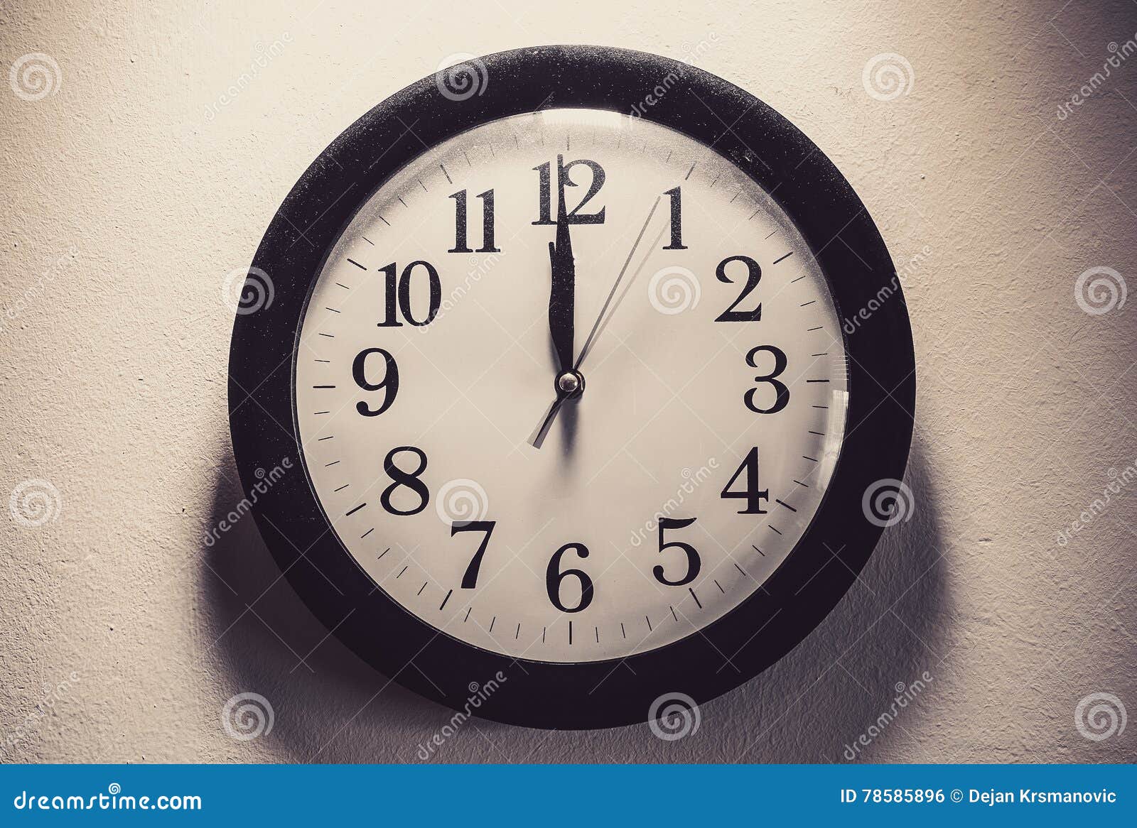 Old Dusty Clock stock photo. Image of nostalgic, precise - 78585896