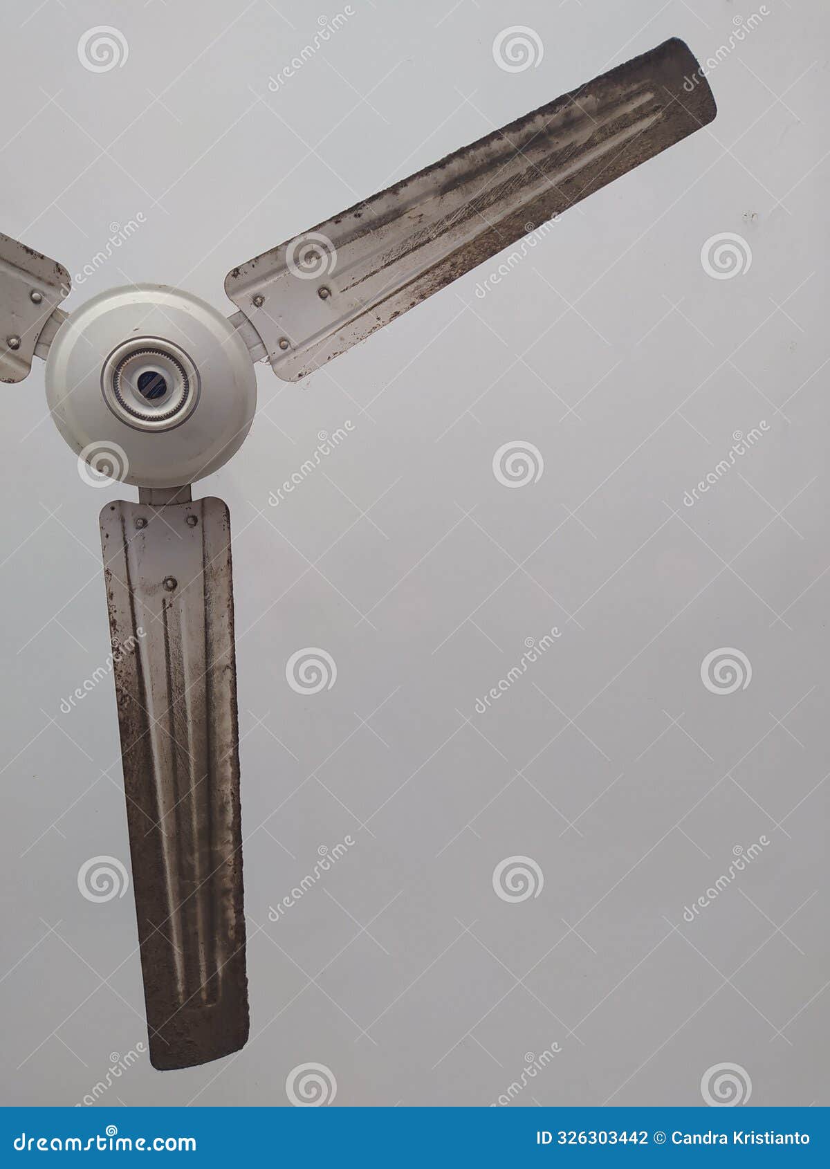 Old and Dusty Fan Hanging on the Wall Stock Photo - Image of dusty ...