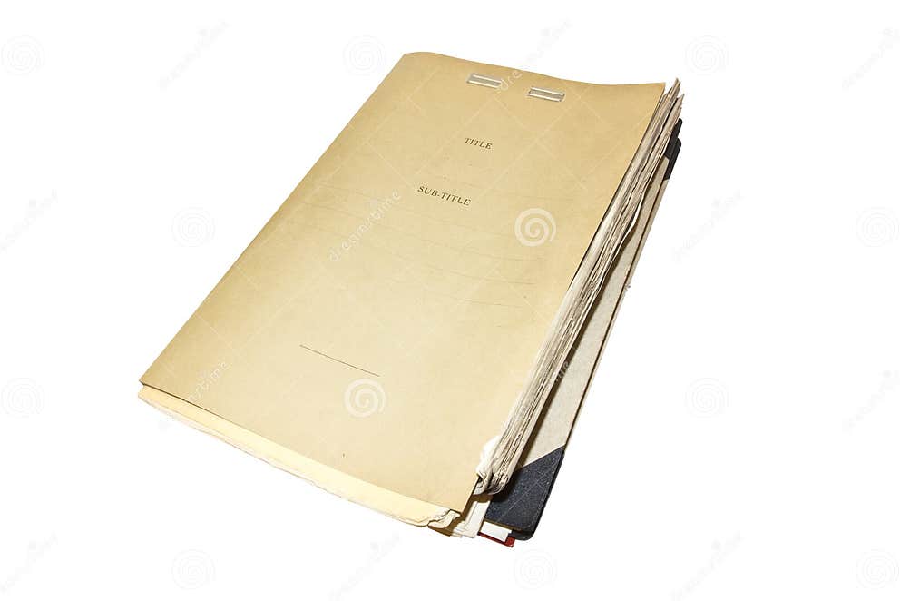 Old and dusty folder stock photo. Image of education - 27518280