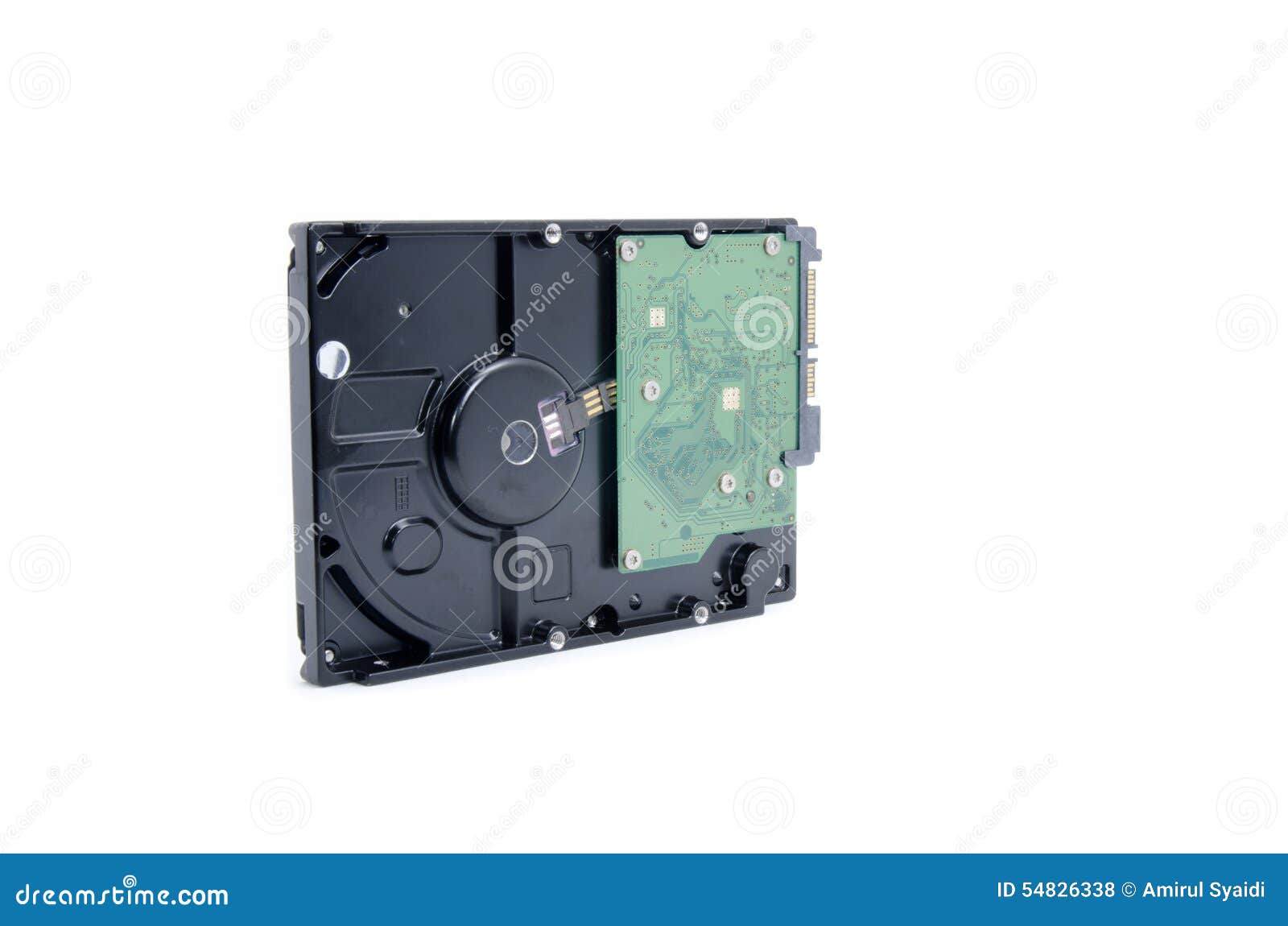 Dusty Hard Drive Connection Wires On Your Desktop Computer. A Layer Of ...