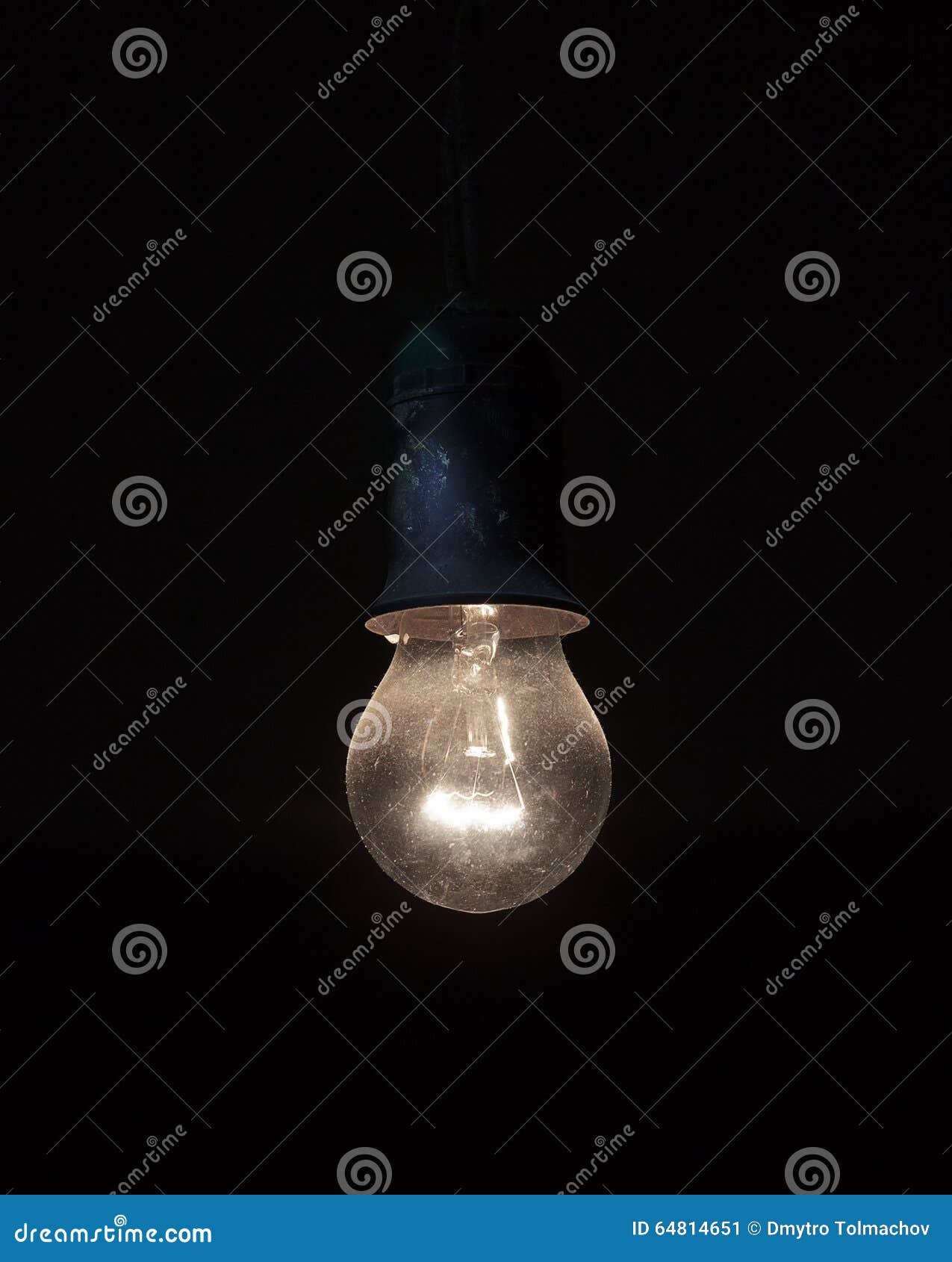 Old dusty light bulb stock image. Image of illuminated - 64814651