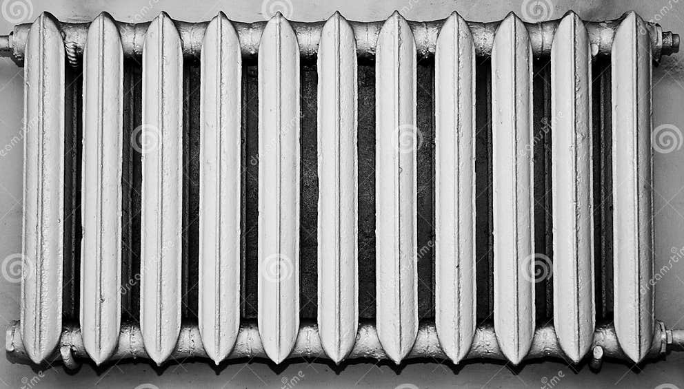 Old and Dusty Metal Radiator Stock Image - Image of fixture, building ...