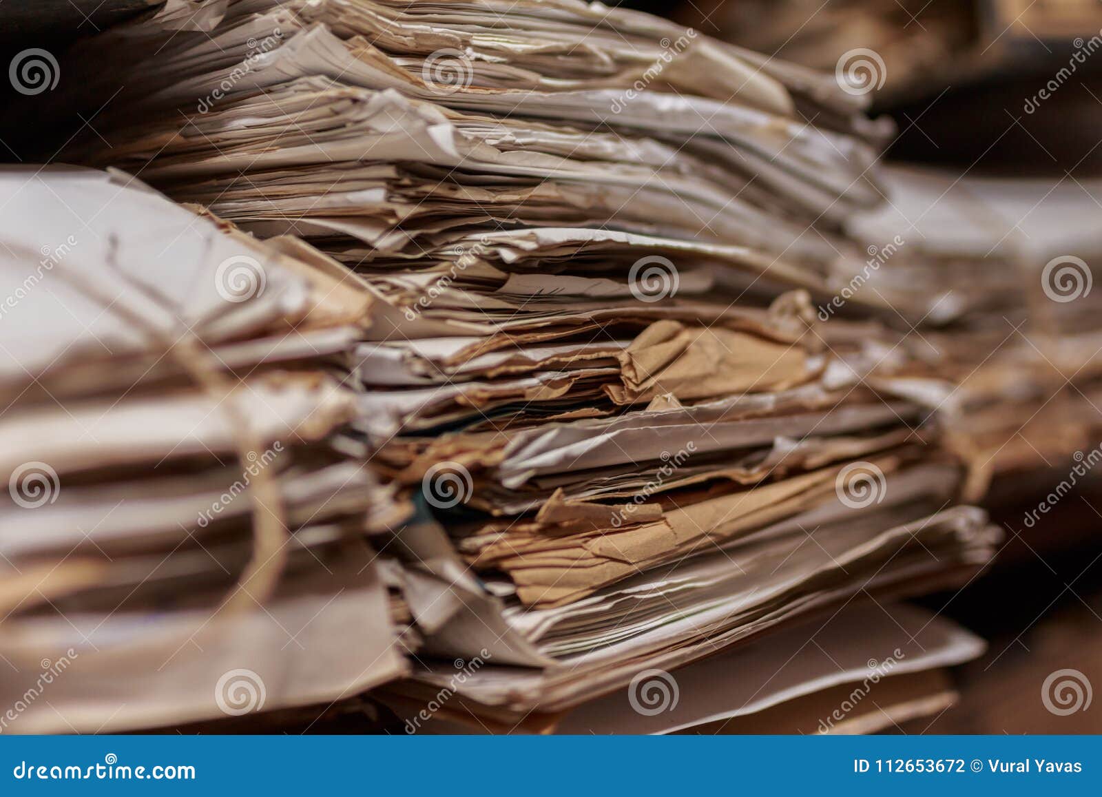 Files in Archive Room stock photo. Image of information - 112653672