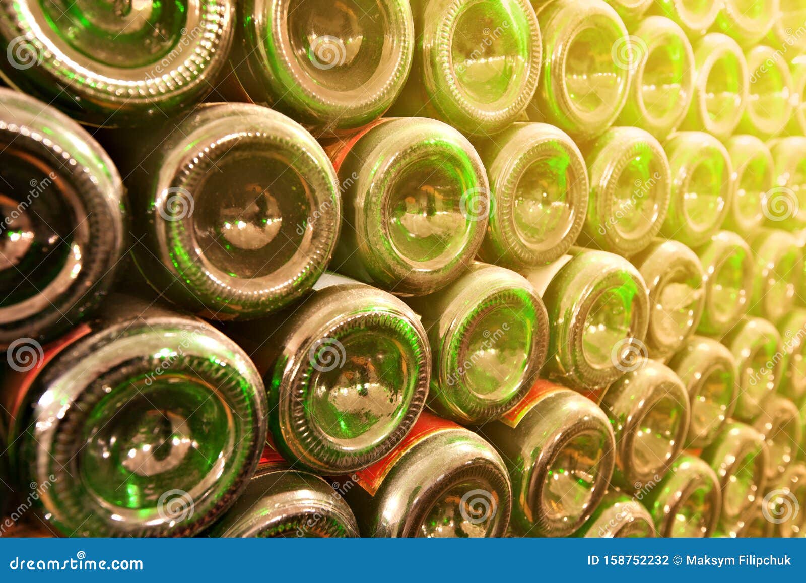 Old dusty wine bottles stock photo. Image of vintage - 158752232