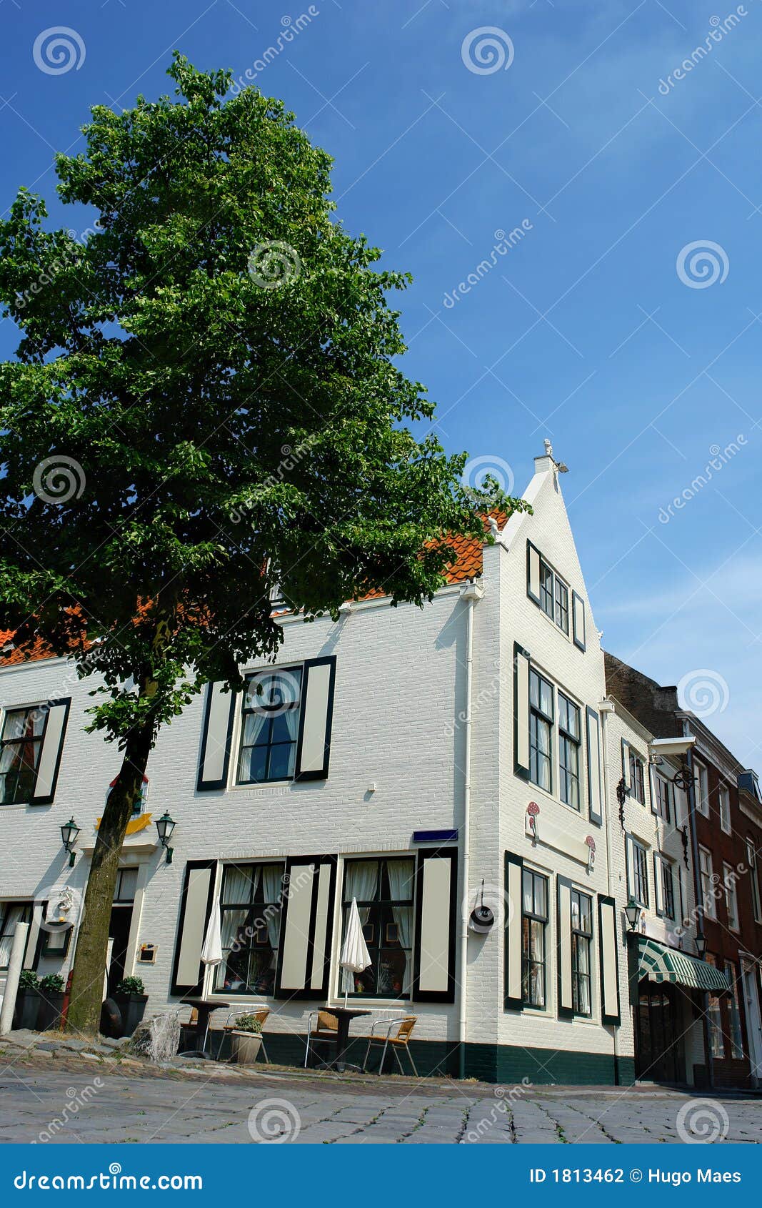 Old Dutch downtown inn. stock photo. Image of architectural - 1813462