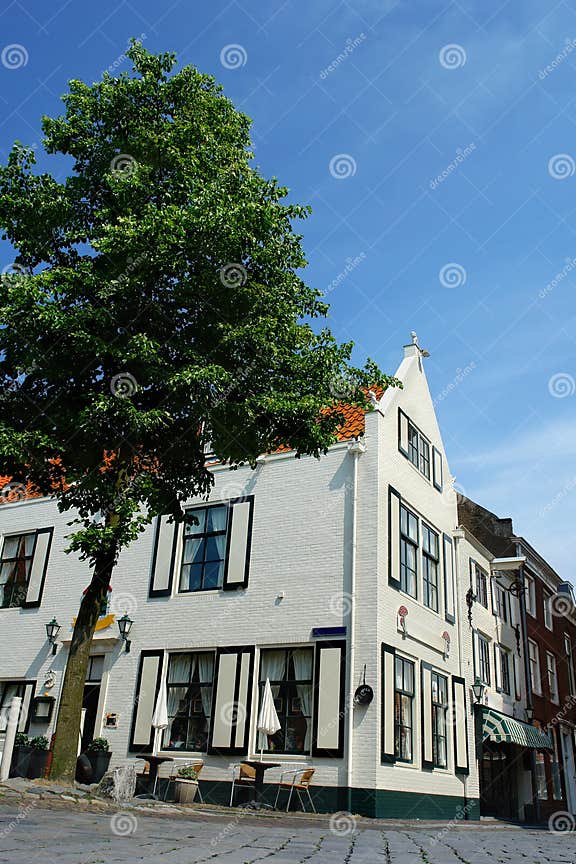 Old Dutch downtown inn. stock photo. Image of architectural - 1813462