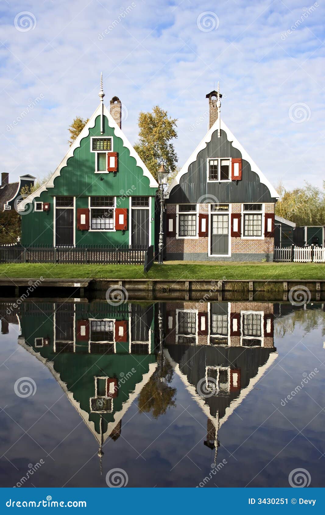 Old dutch houses stock image. Image of architecture, late - 3430251