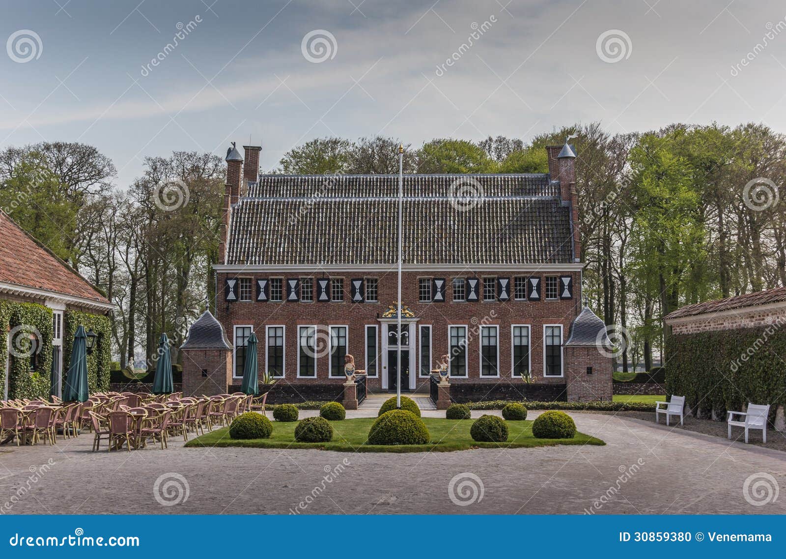Old Dutch Mansion Menkemaborg Stock Photo - Image of castle, groningen ...