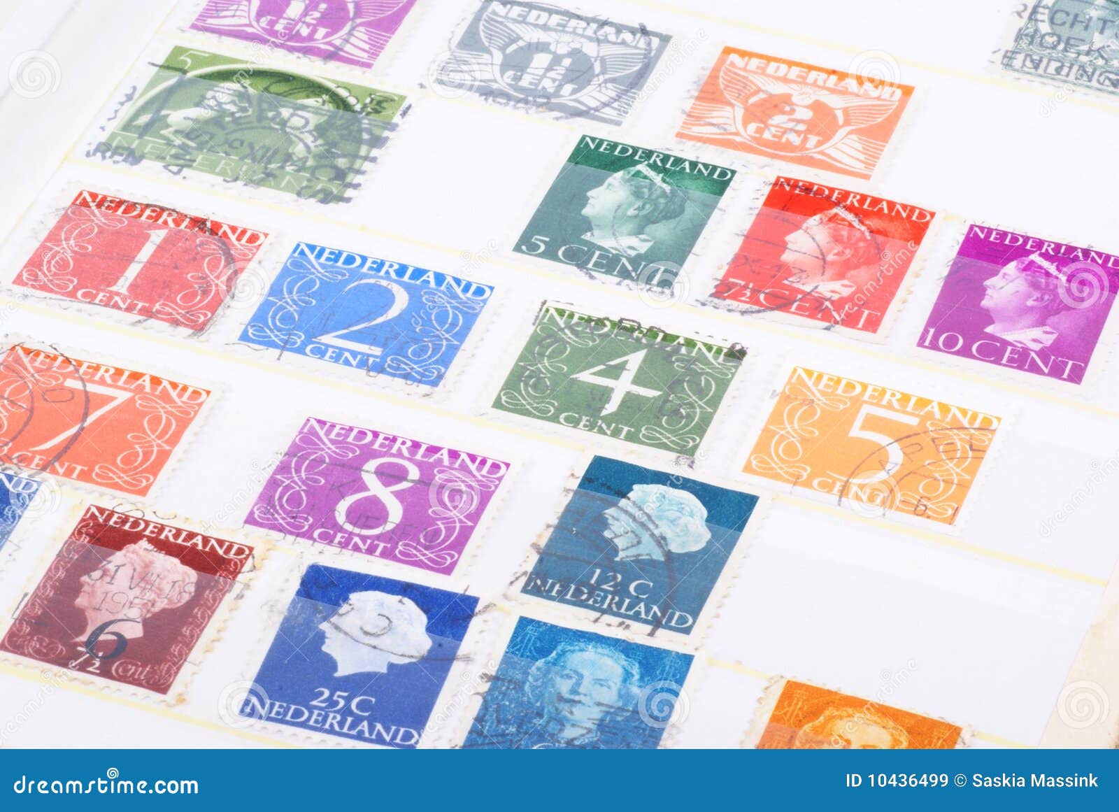 Old dutch stamps. editorial stock image. Image of pages - 10436499