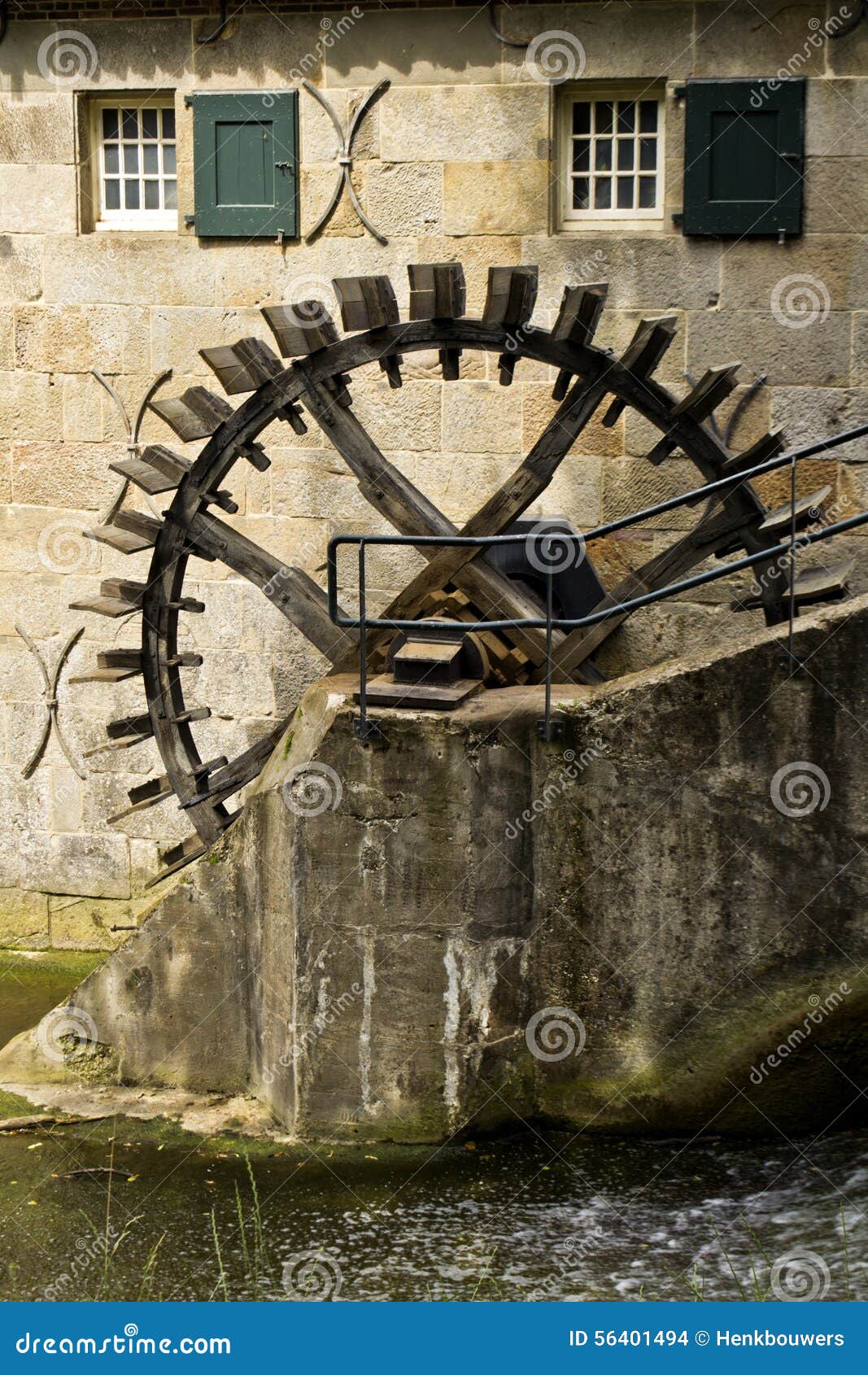 Old Dutch water mill stock photo. Image of berkel, corn - 56401494