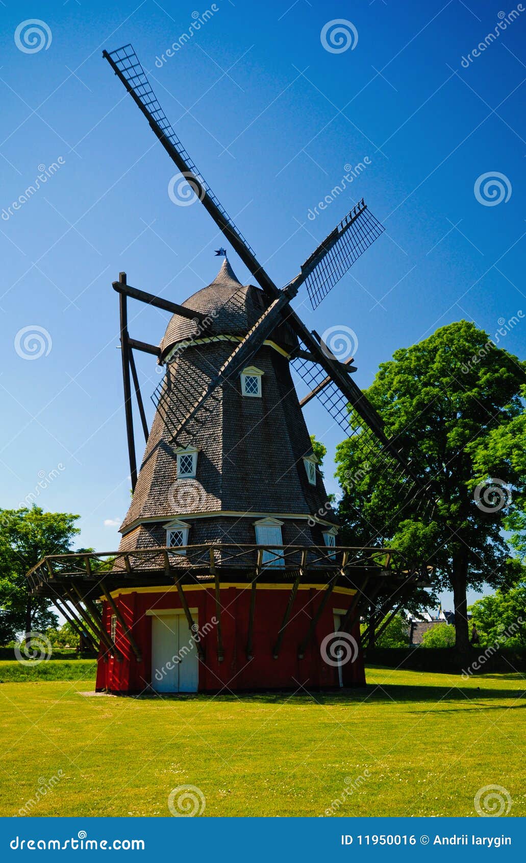 Old Dutch windmill stock photo. Image of fuel, windmill - 11950016