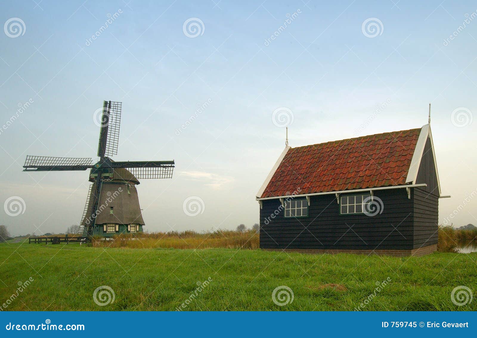 An old dutch windmill stock image. Image of energy, generator - 759745