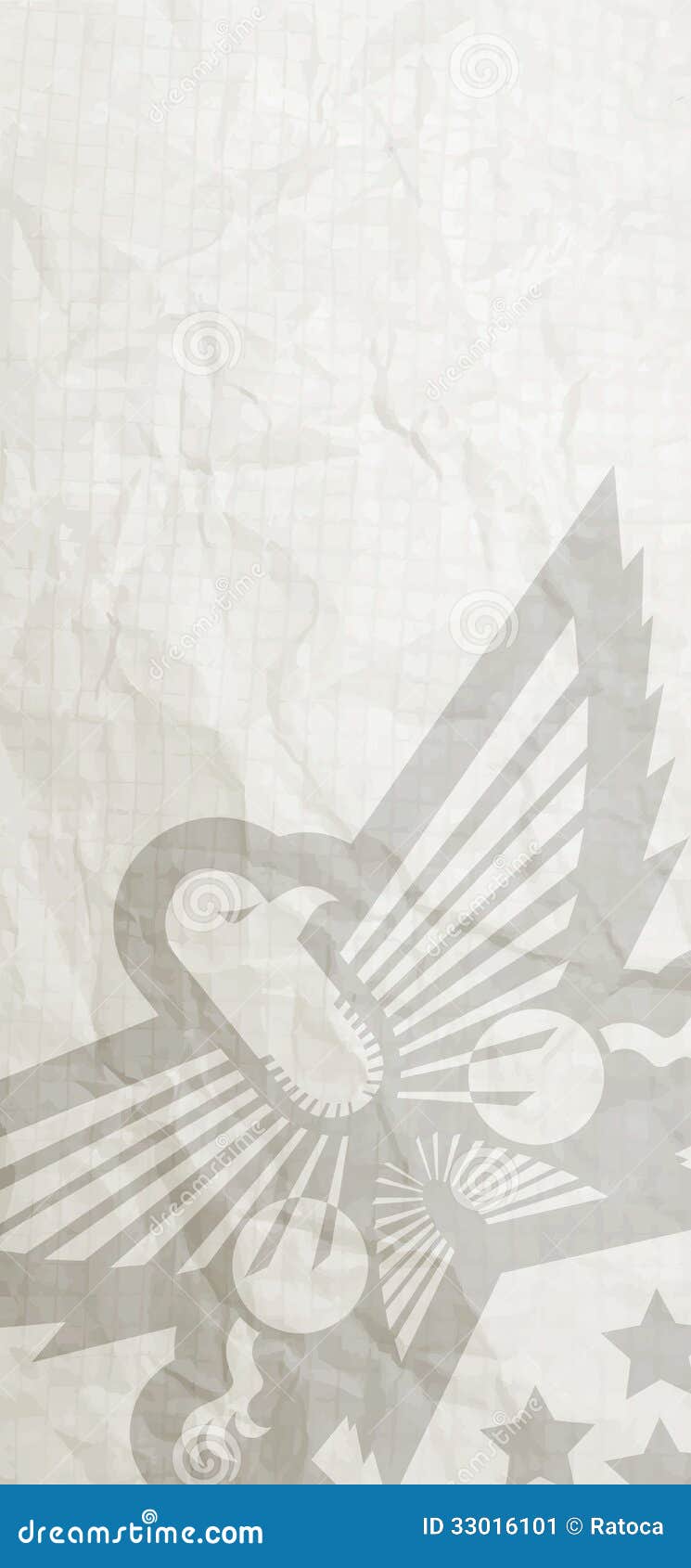 Old eagle paper stock vector. Illustration of eagle, badge - 33016101