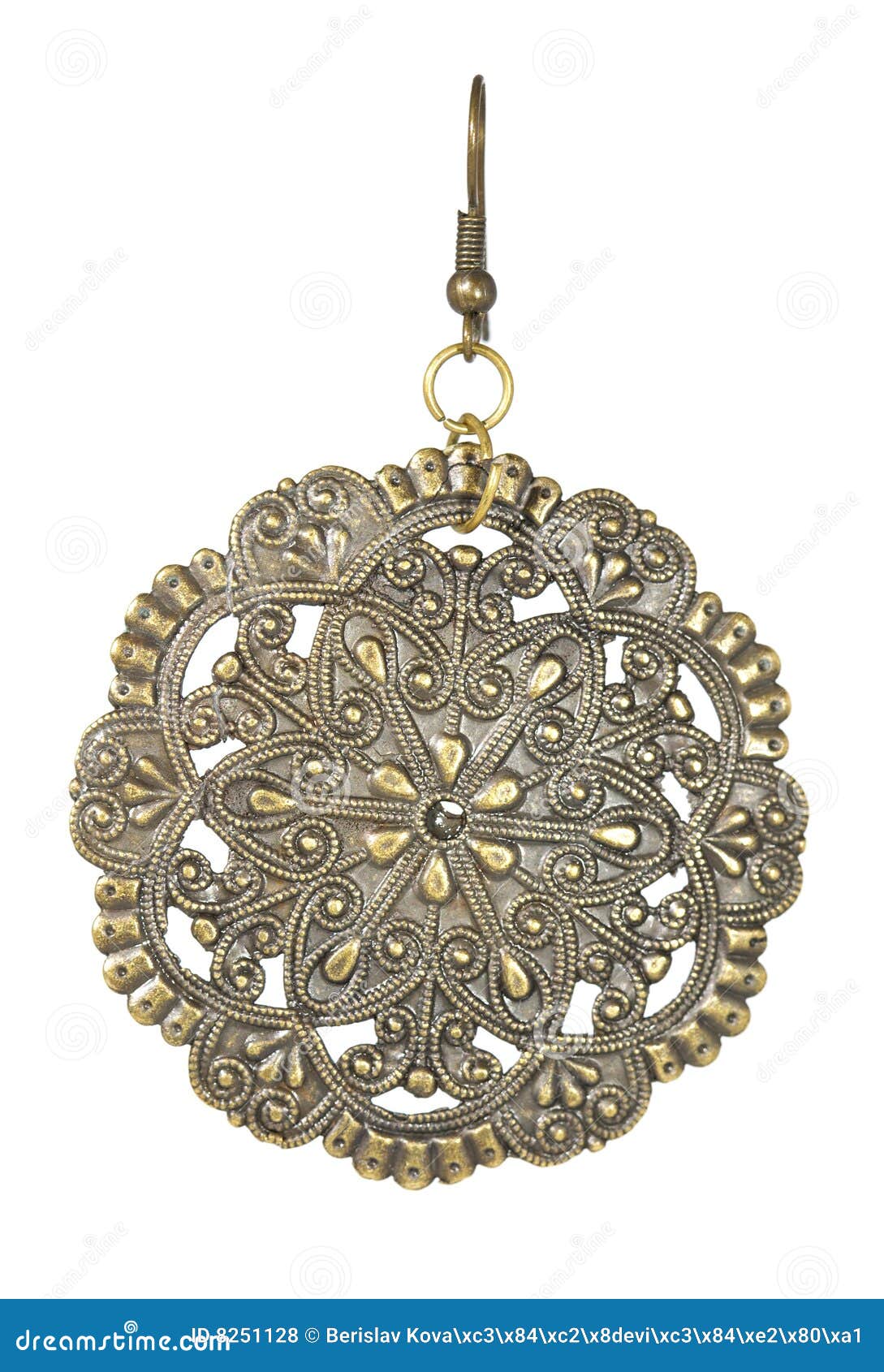 Old earring stock photo. Image of isolated, gift, jewelry - 8251128