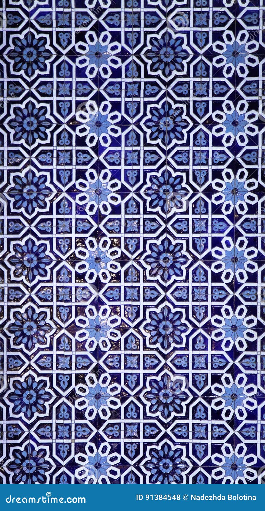 Old Eastern Mosaic on the Wall, Uzbekistan Stock Photo - Image of ...