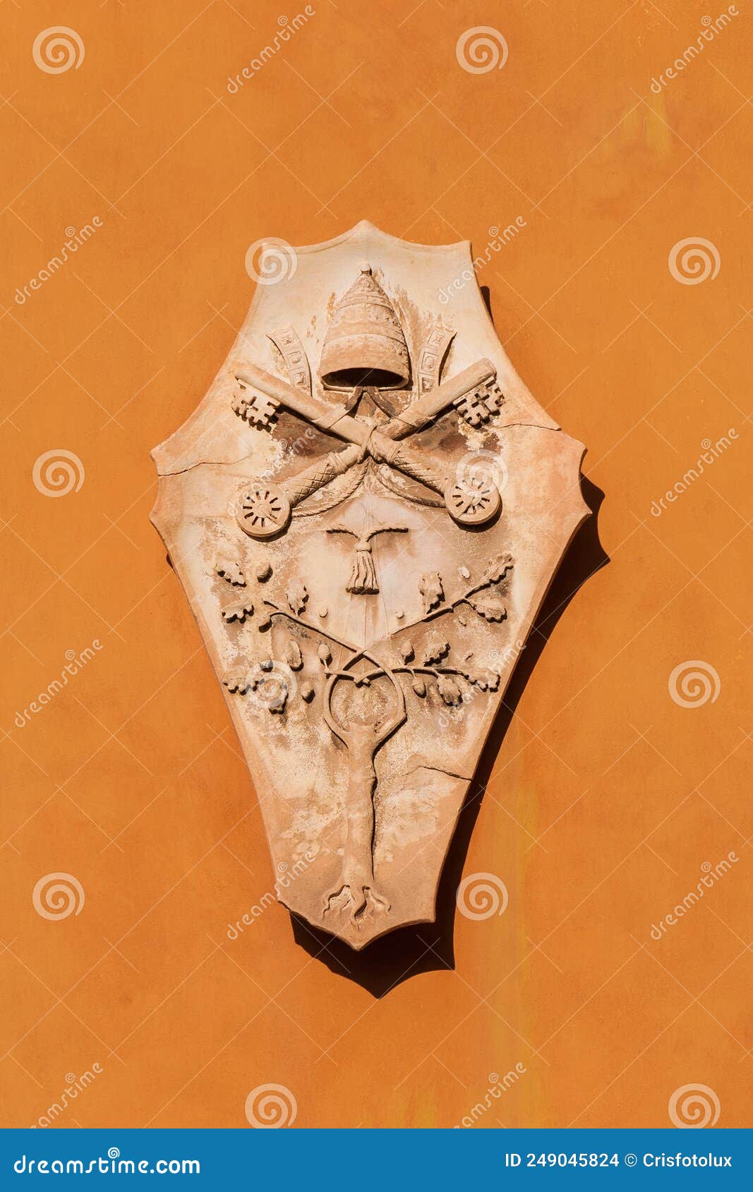 Ecclesiastical Symbol in Lucca Stock Photo - Image of priest, order ...