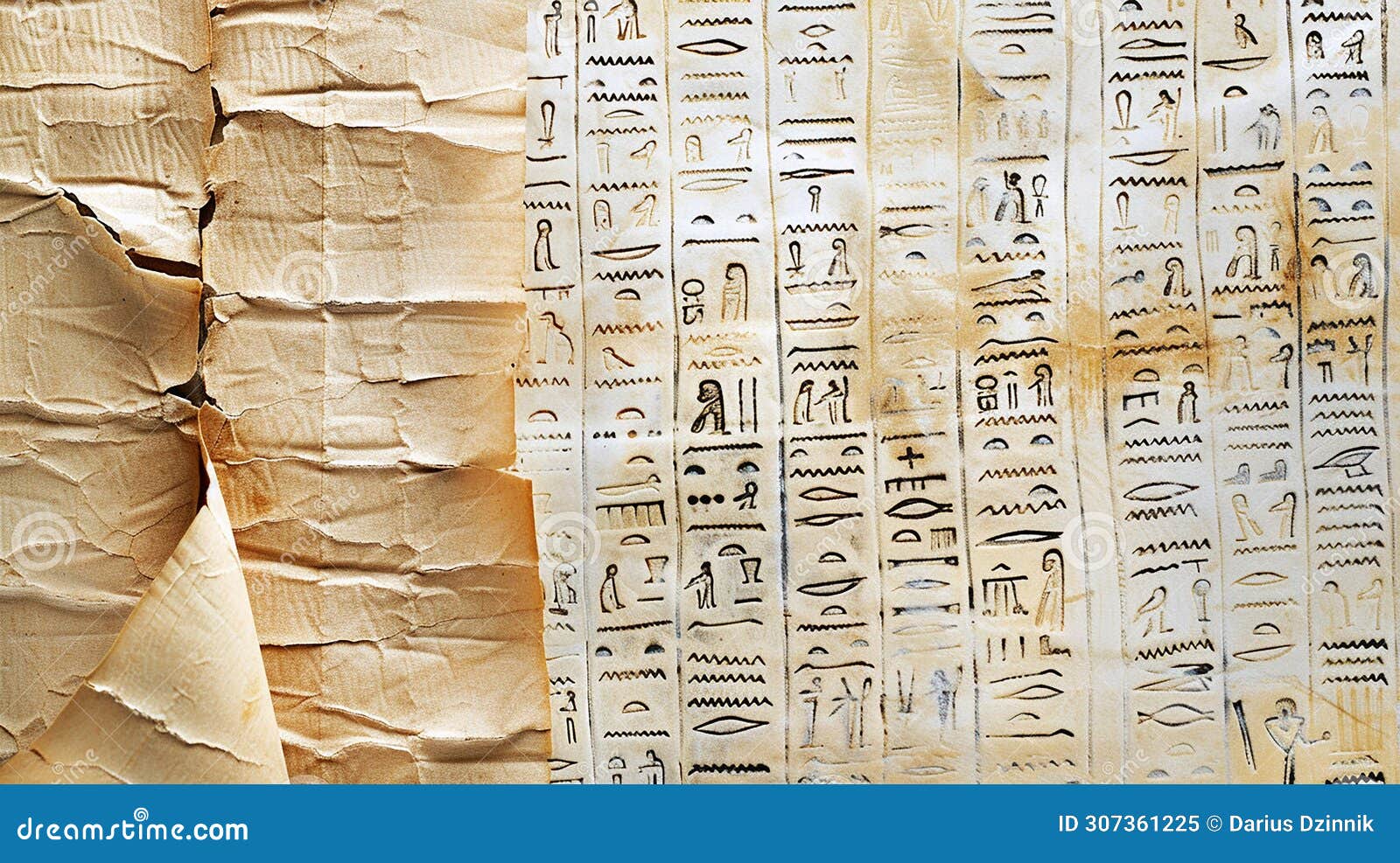 Old Egyptian Inscriptions and Illustrations As a Background. AI ...