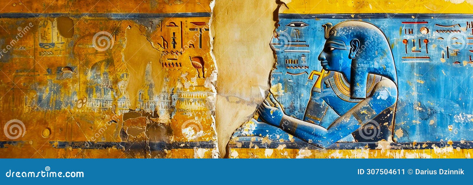 Old Egyptian Inscriptions and Illustrations As a Background. AI ...