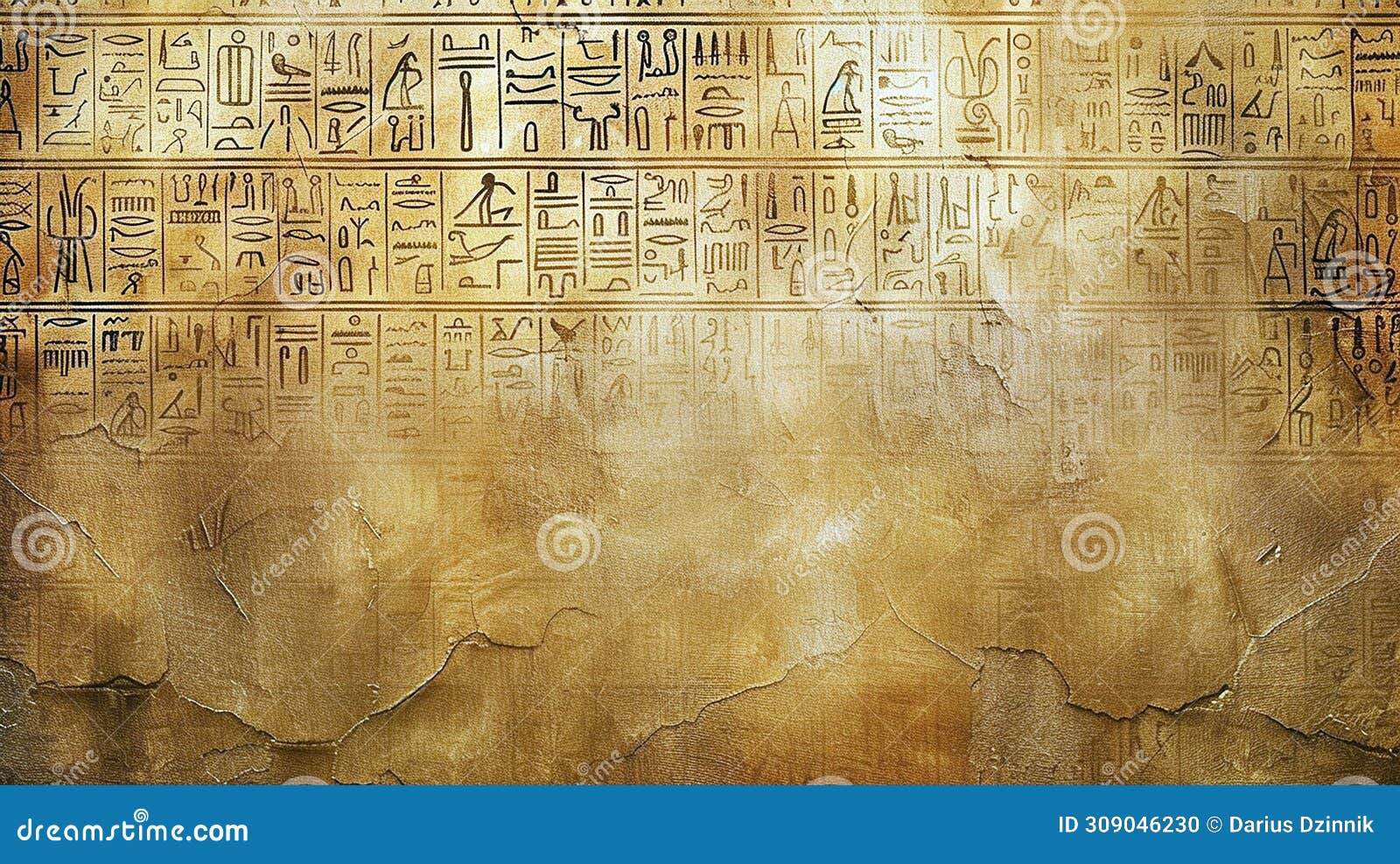 Old Egyptian Inscriptions and Illustrations As a Background. AI ...