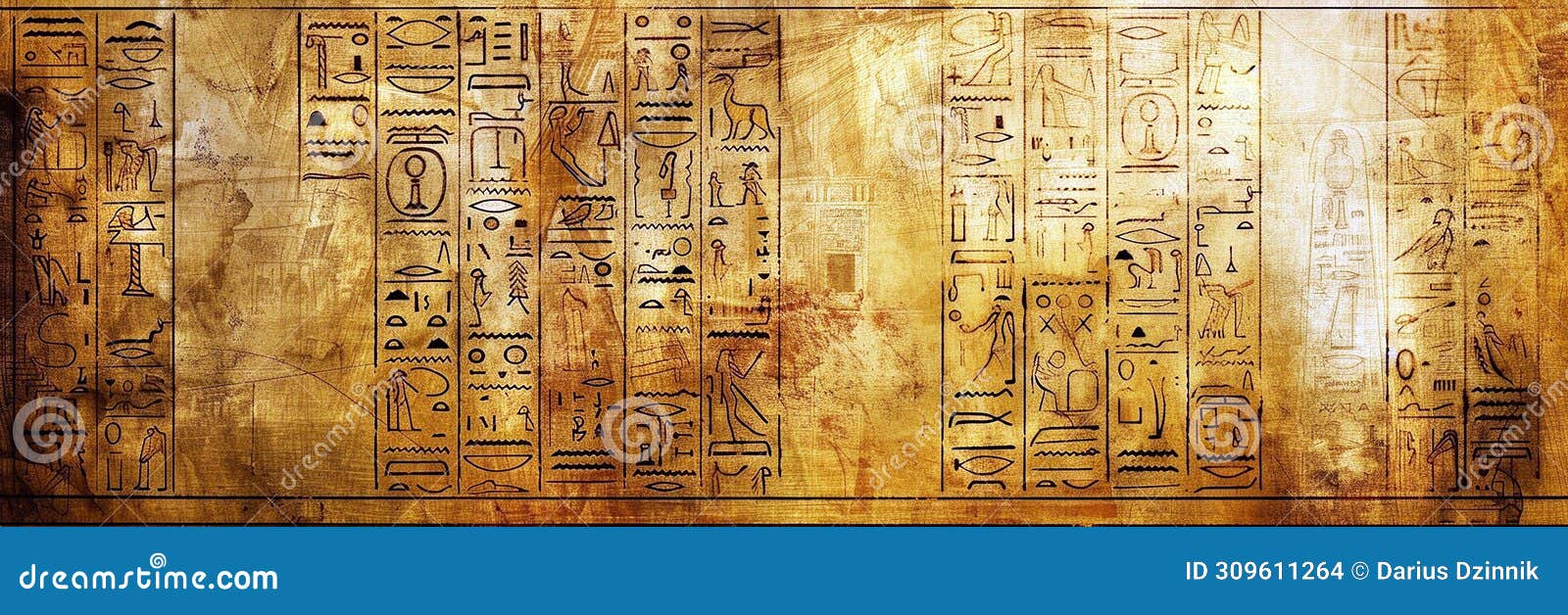 Old Egyptian Inscriptions and Illustrations As a Background. AI ...