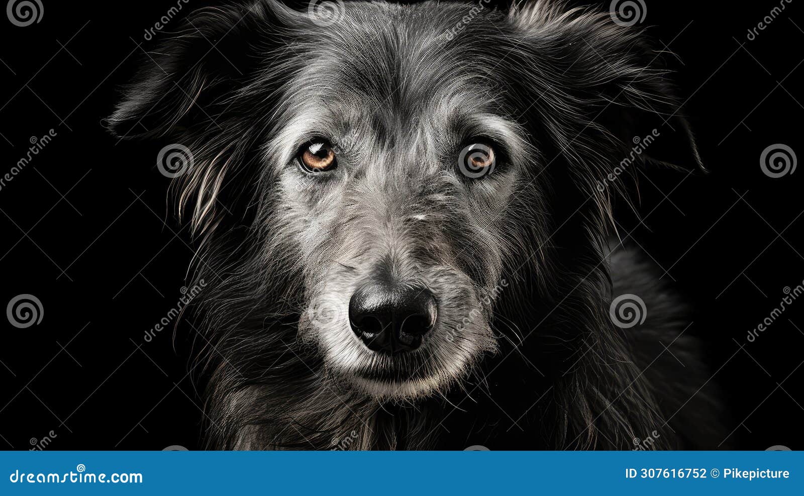 Old elderly dog stock illustration. Illustration of frail - 307616752