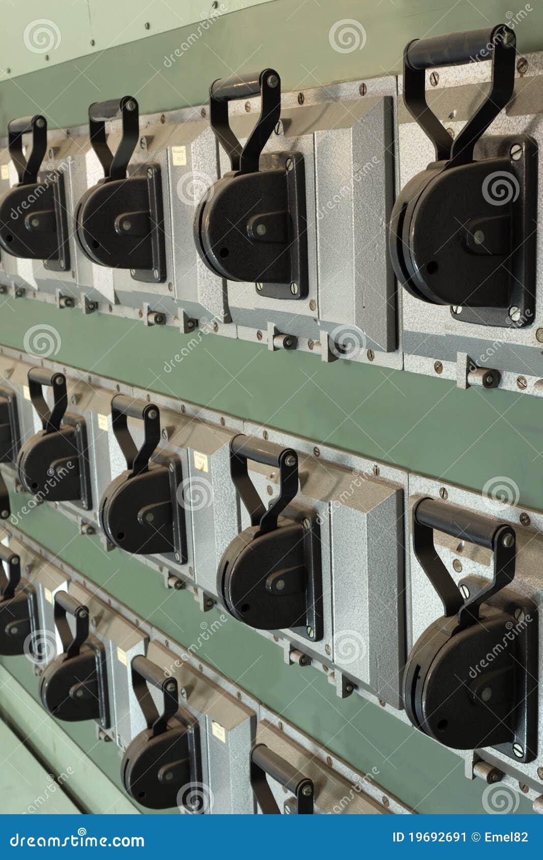 Old Electric Distribution Switchgear Stock Image - Image of power ...