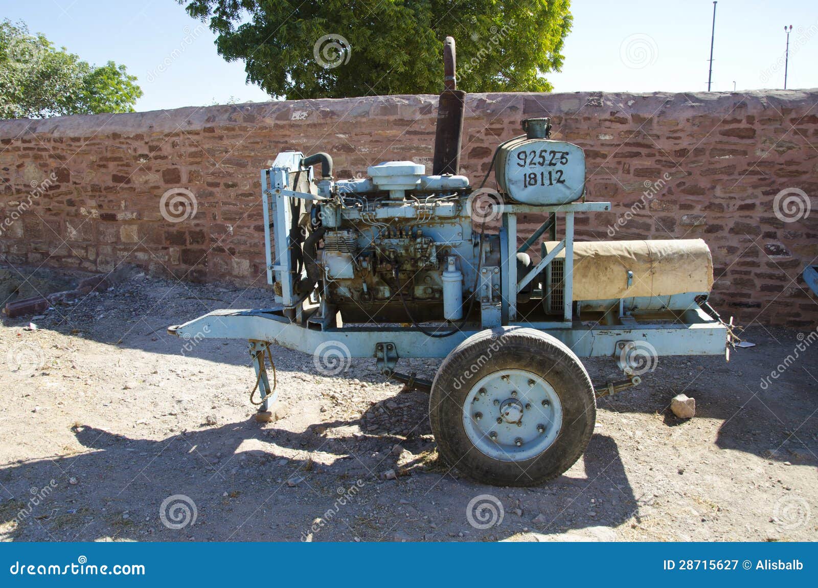 Old Electric Generator in Jodhpur, India Stock Image - Image of grunge ...
