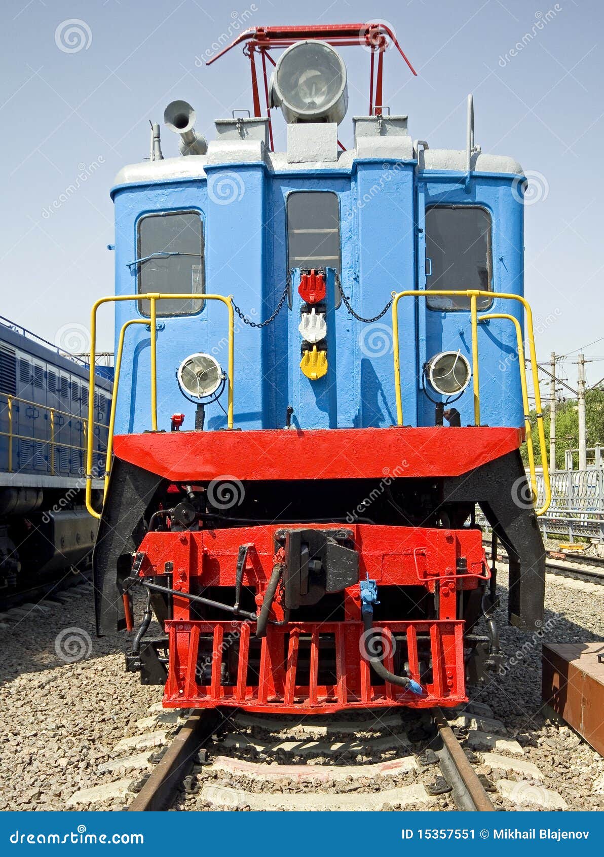 Old electric locomotive 2 stock image. Image of move - 15357551