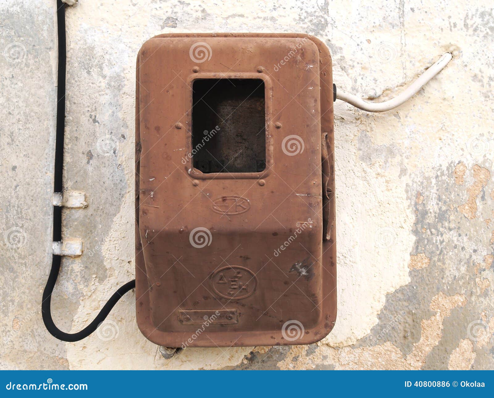 Old electric meter stock photo. Image of counter, house - 40800886