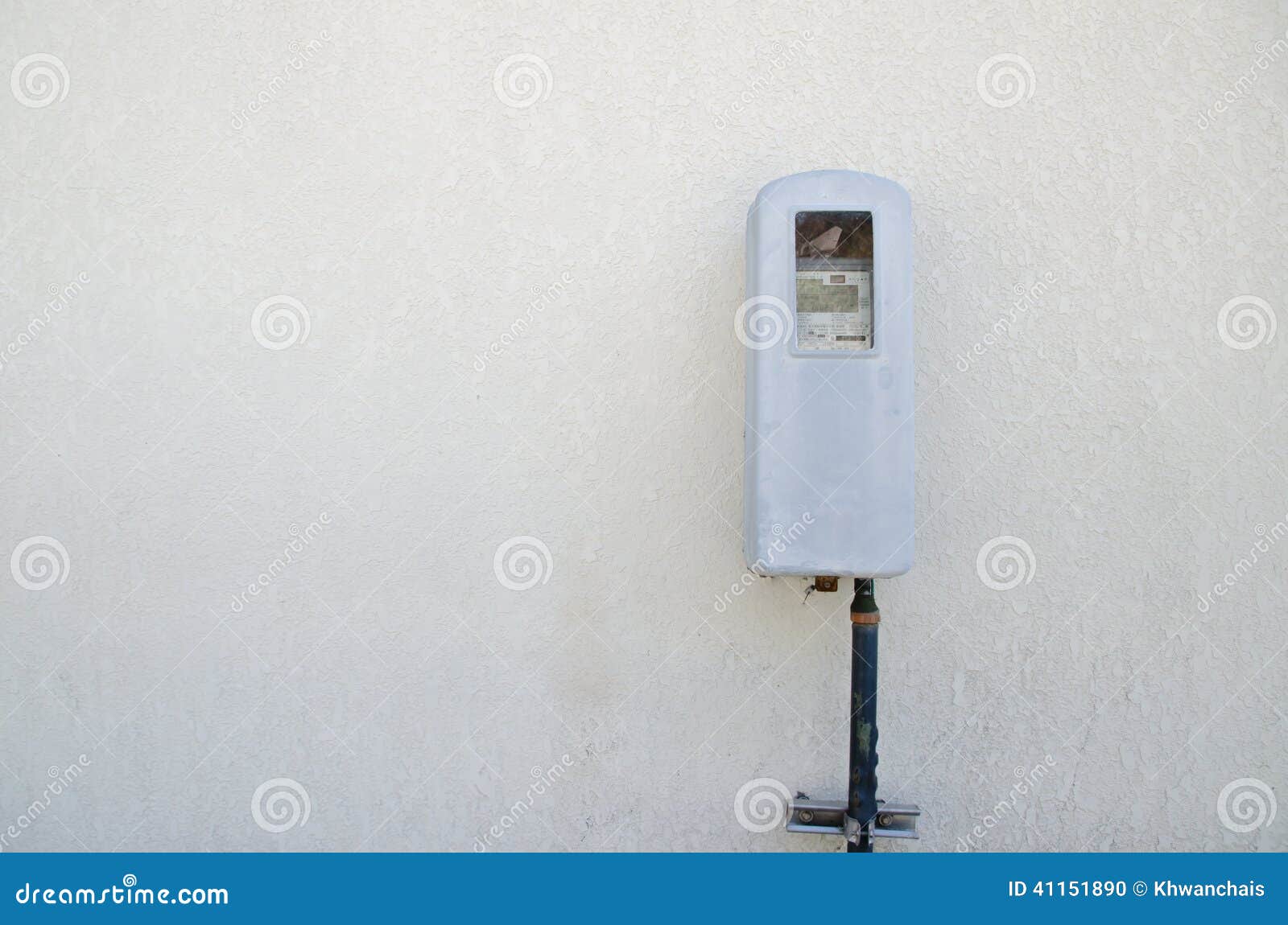 Old Electric Meter on a Wall Stock Photo - Image of power, estimate ...