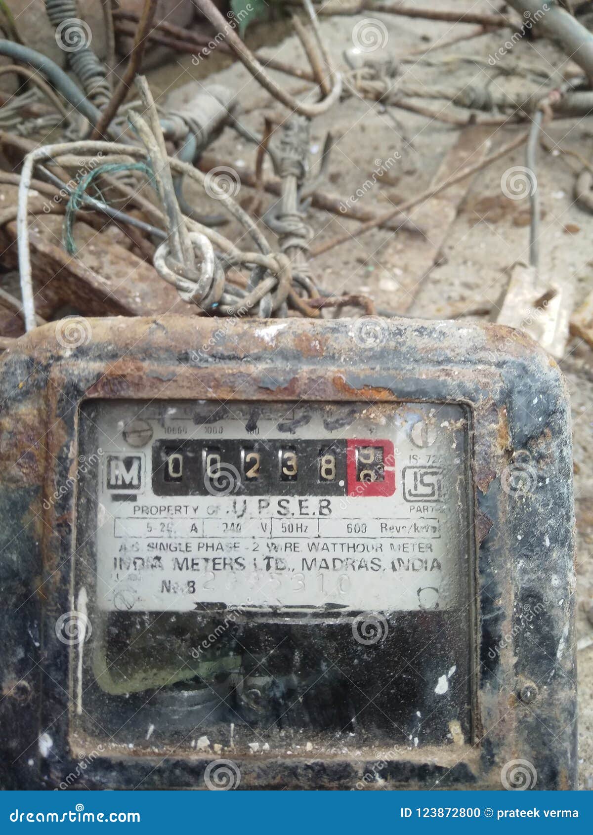 Old Electric Meters at Home Stock Photo - Image of meters, electric ...