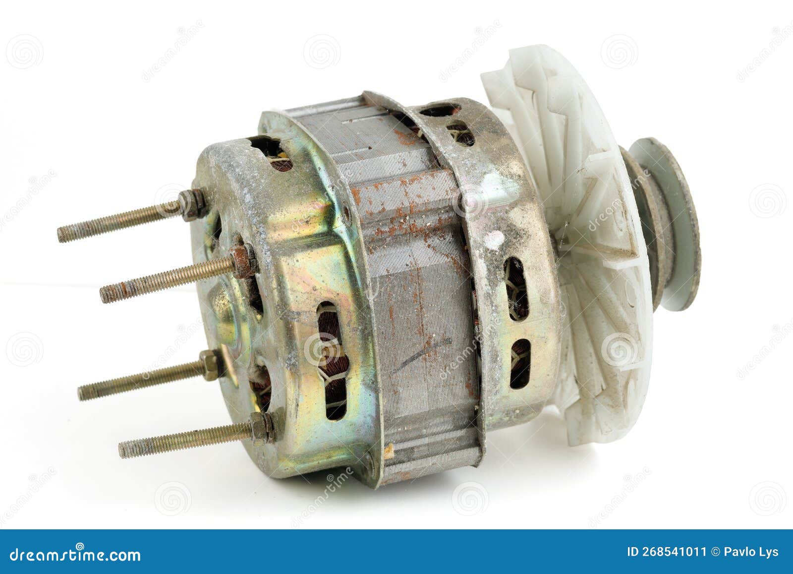An Old Electric Motor from a Washing Machine Stock Image - Image of ...
