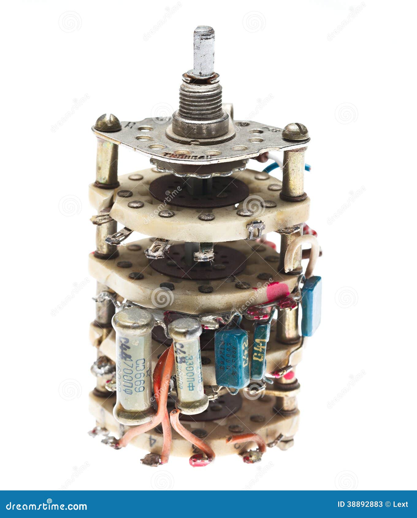 Old Electric Switch Isolated Stock Image - Image of switch, metal: 38892883