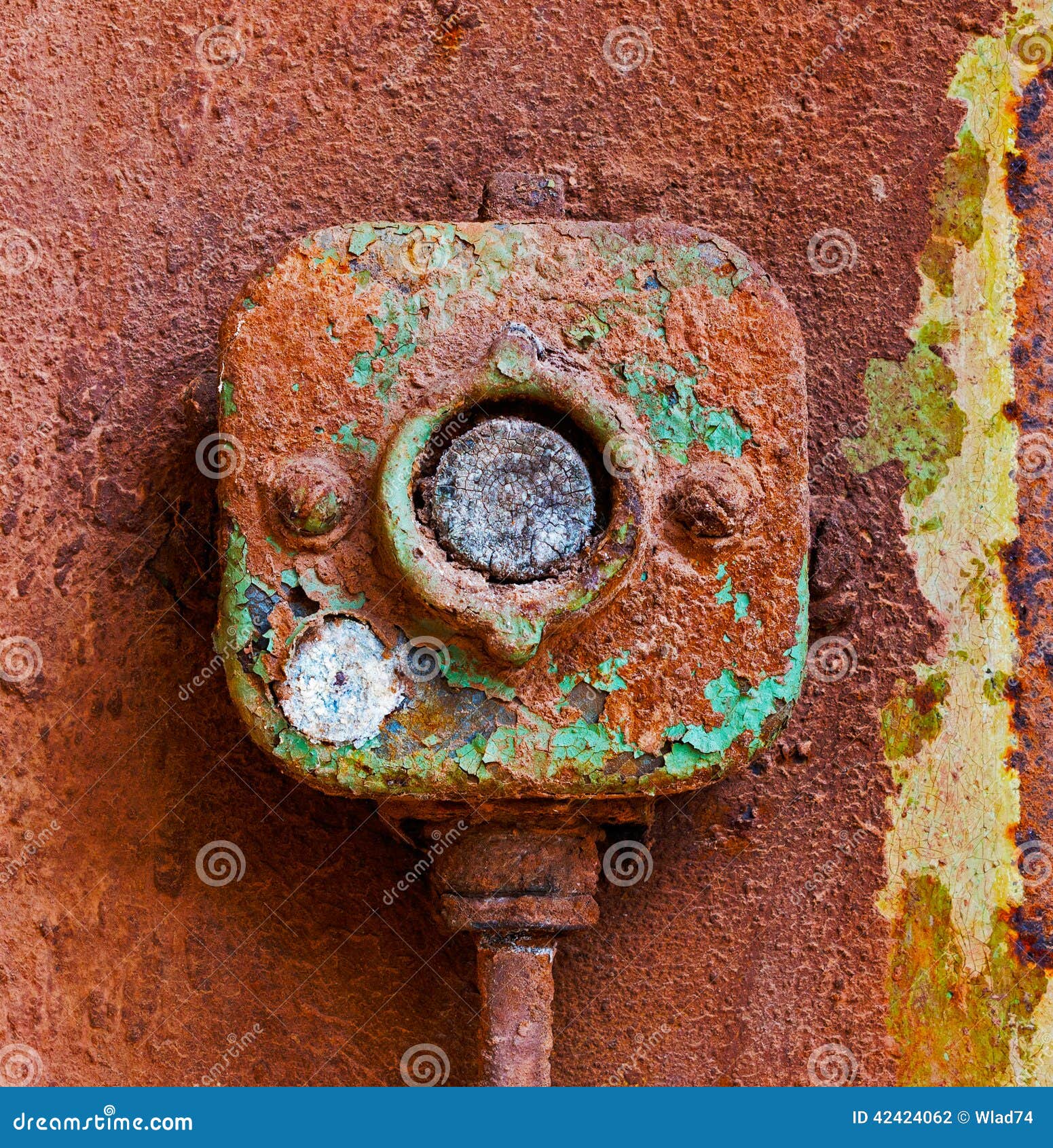 Old Electric Switch on a Rusty Iron Wall Stock Photo - Image of ...