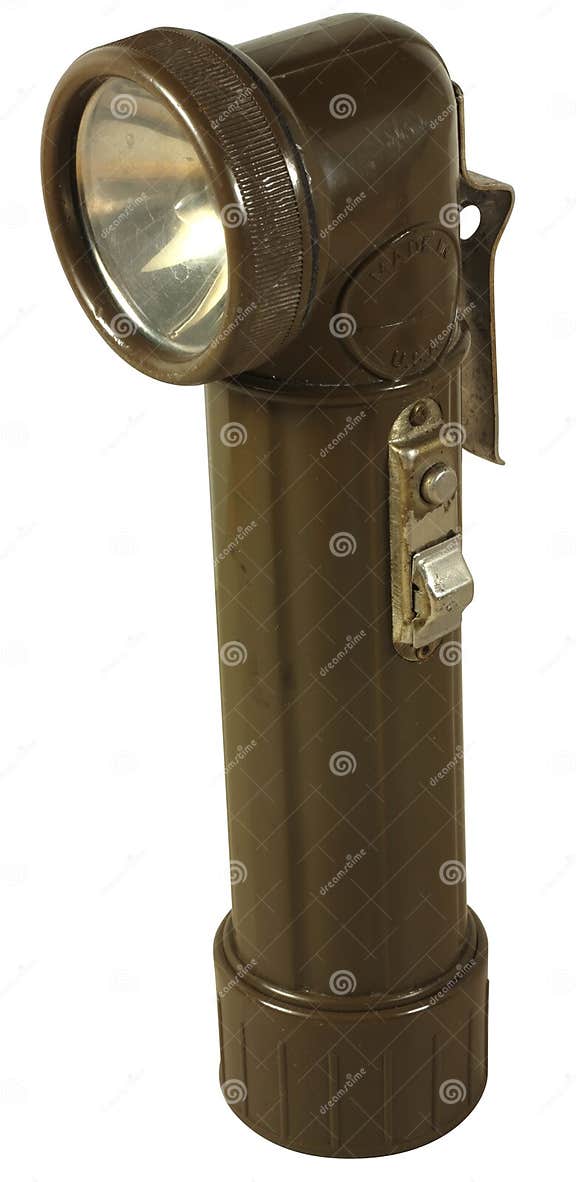Old electric torch stock image. Image of retro, illuminated - 15413879