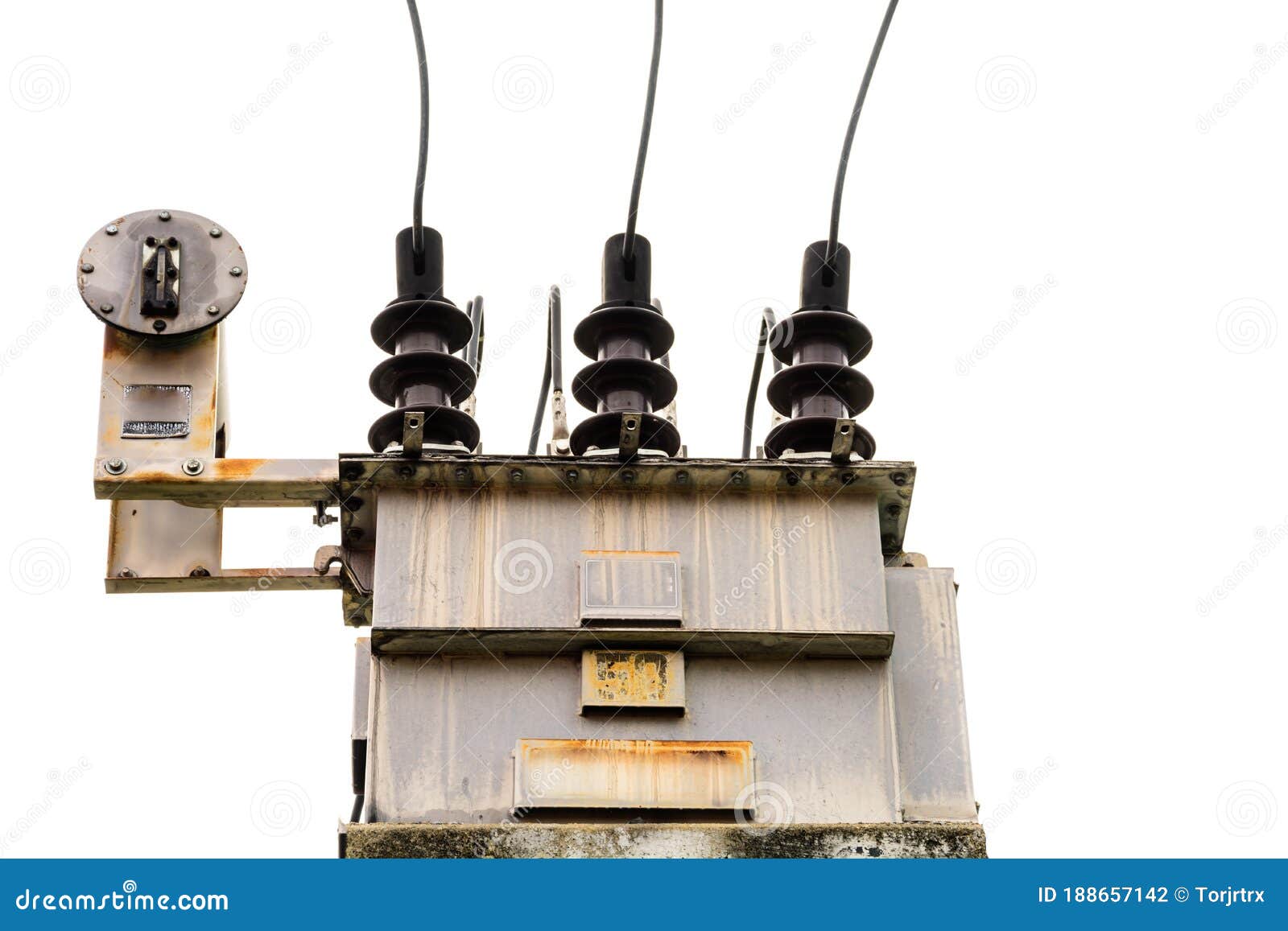 Old and Rusty Electric Transformer. Stock Photo - Image of industrial ...