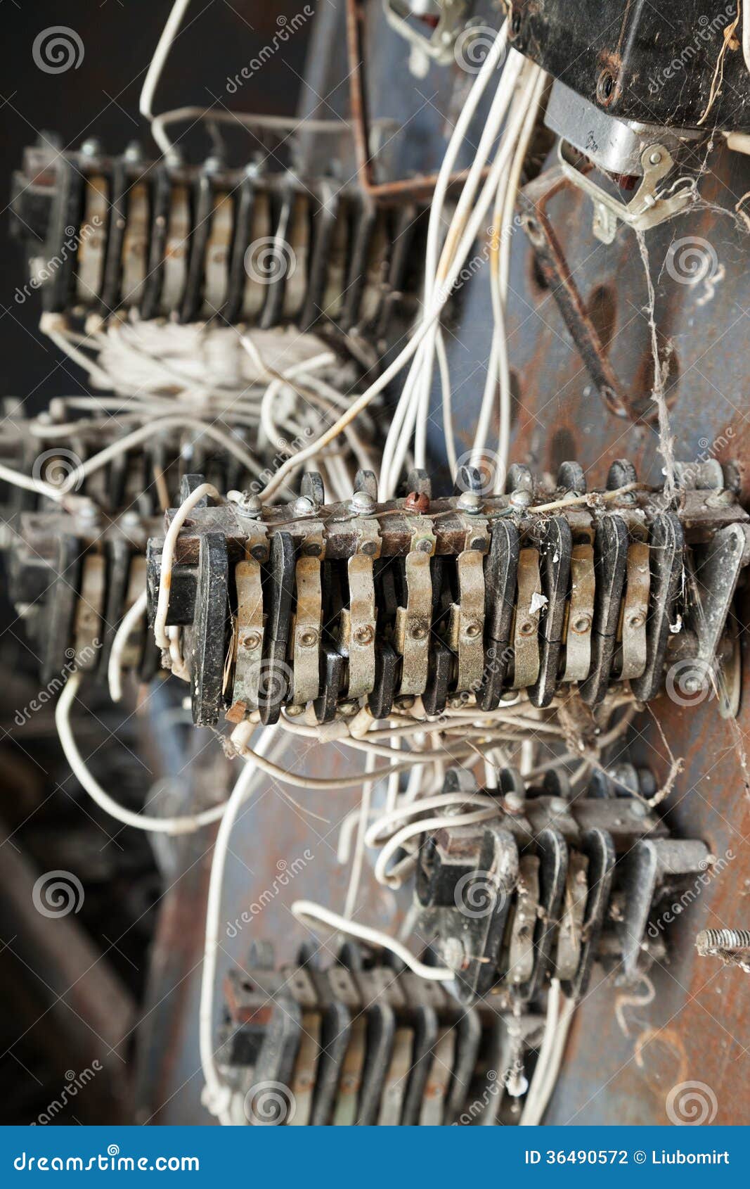 Old electric transformer stock photo. Image of broken - 36490572