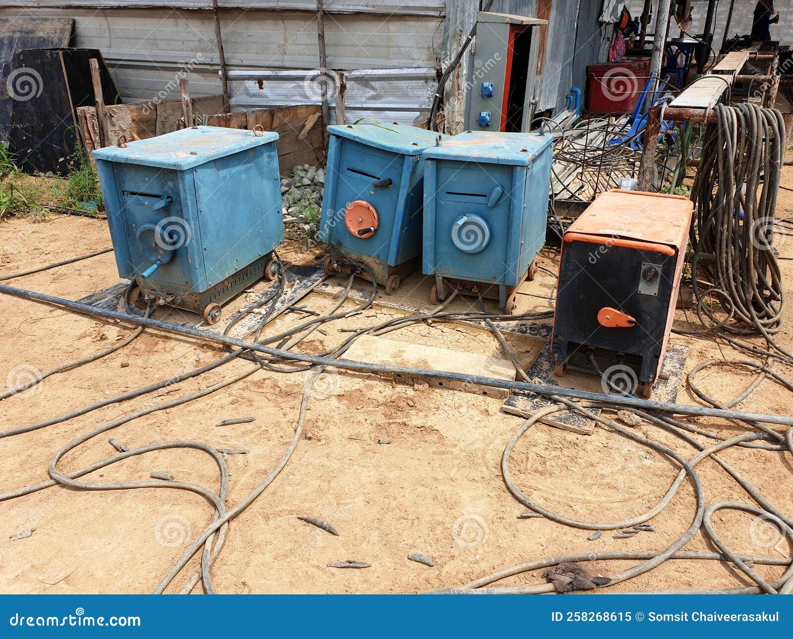 Old Electric Welding Machine Stock Image - Image of defence, machine ...