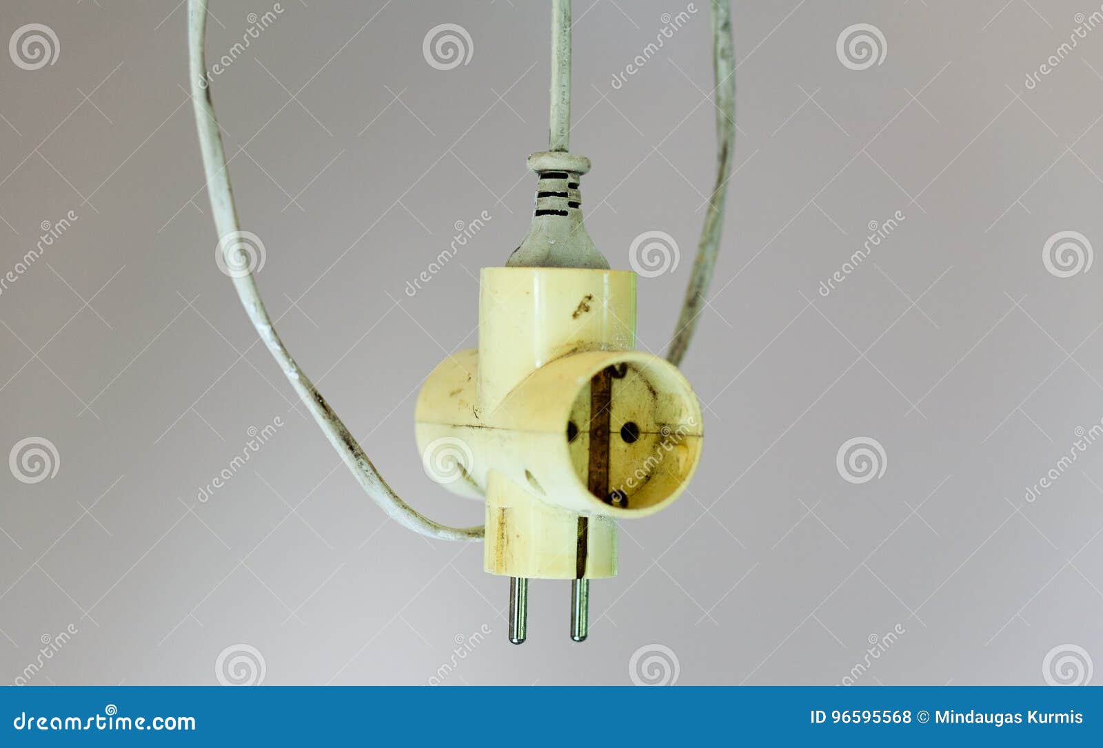 Old Electrical Cable Extension Plug Stock Photo - Image of object ...