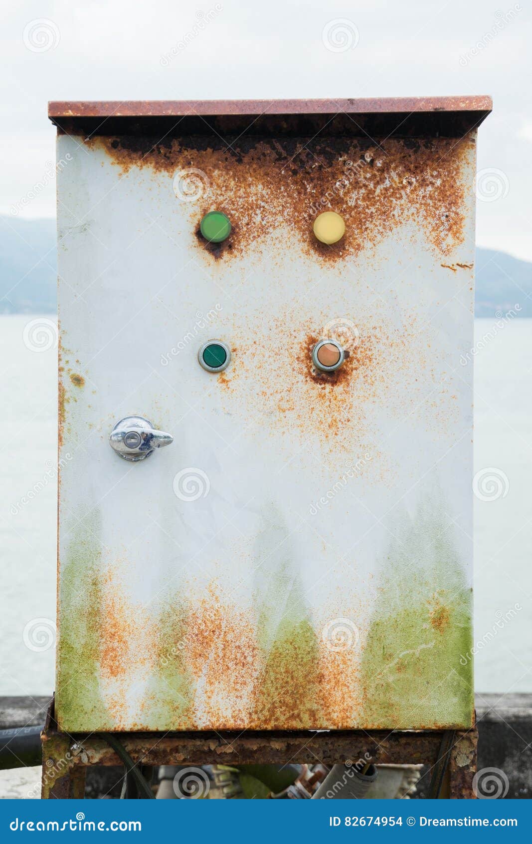 Old Electrical Control Cabinet Stock Photo - Image of circuit, connect ...