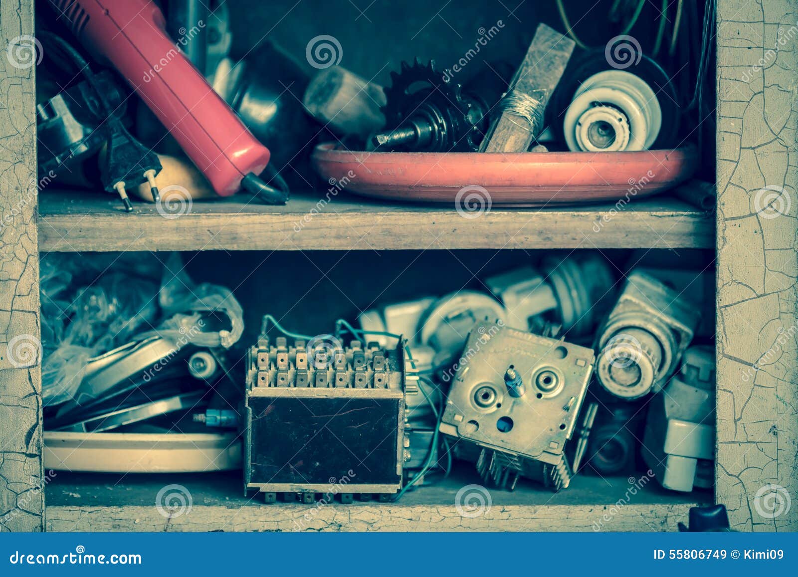Old electrical junk stock image. Image of equipment, chaos - 55806749