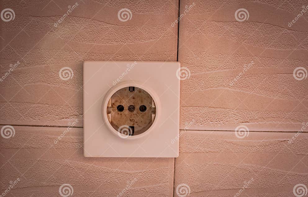 An old electrical outlet stock image. Image of energy - 150294645