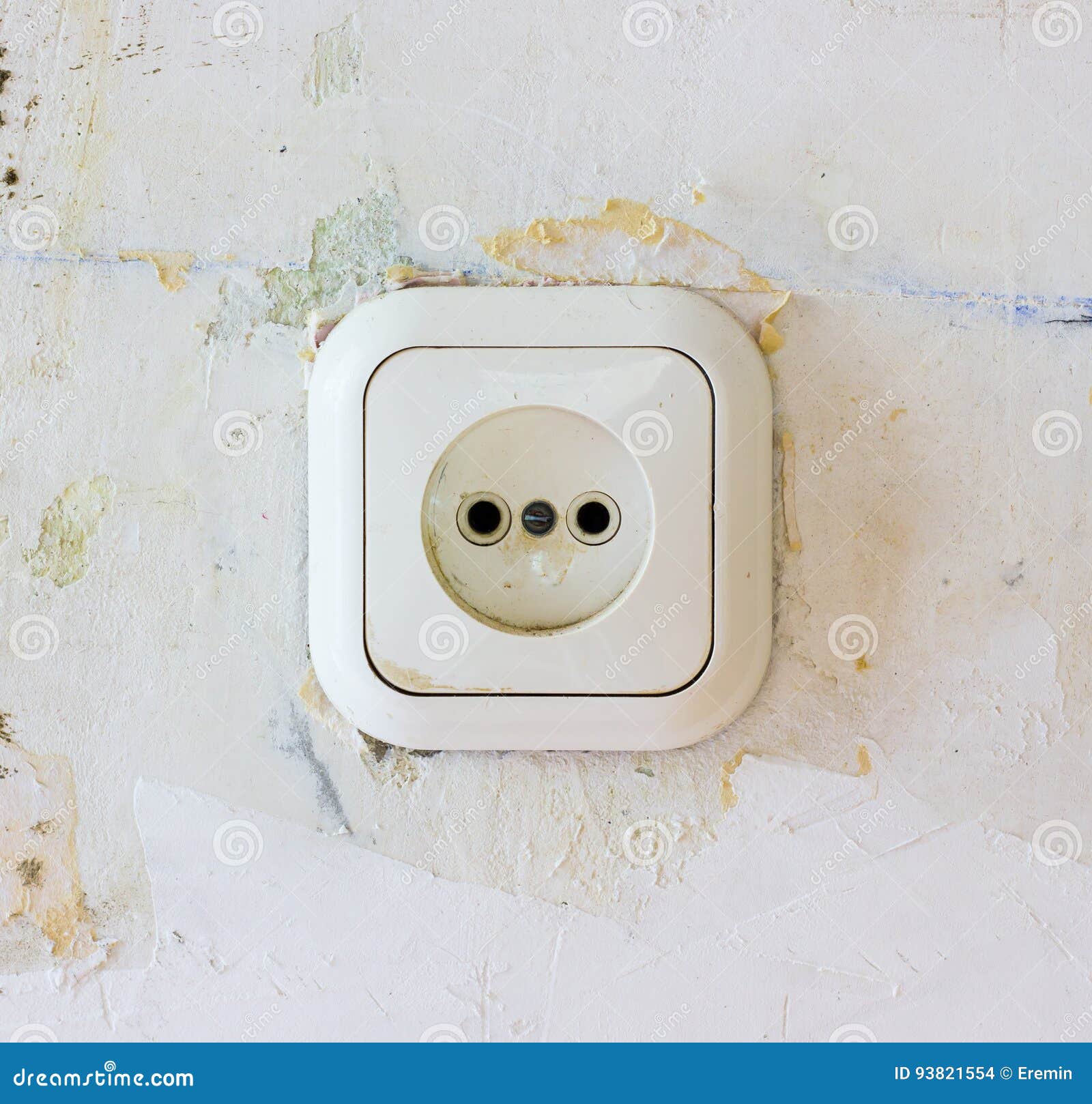 Old electrical outlet. stock photo. Image of design, outlet - 93821554