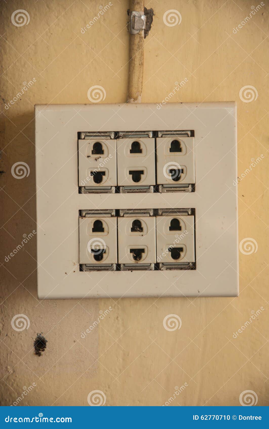 Old electrical outlet stock photo. Image of network, white - 62770710