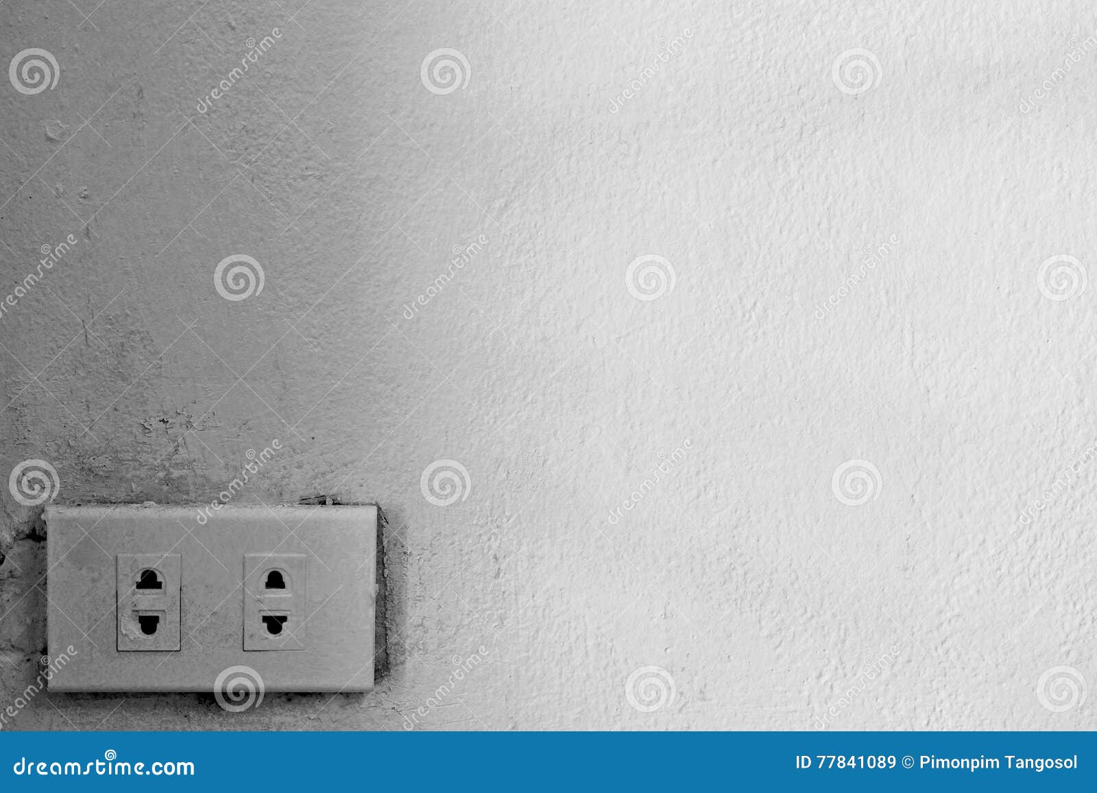 Old electrical outlet stock image. Image of outlet, simple - 77841089