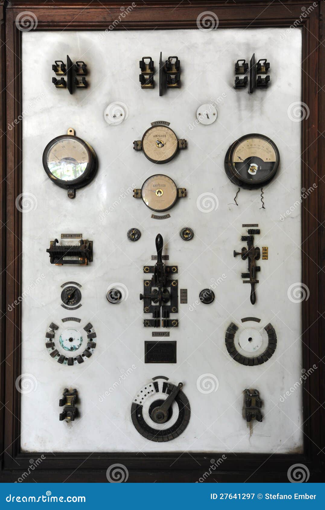 Old electrical panel stock image. Image of electricity - 27641297